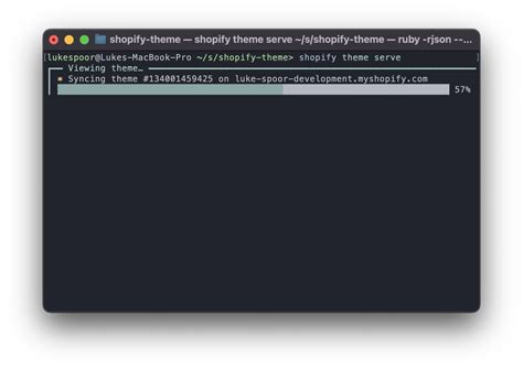 Bug Stuck On Theme Sync Shopify Theme Serve · Issue 2465 · Shopifyshopify Cli · Github