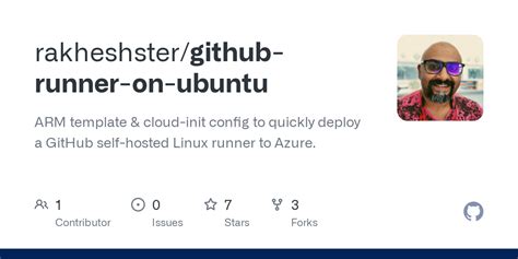 GitHub Rakheshster Github Runner On Ubuntu ARM Template Cloud Init Config To Quickly Deploy