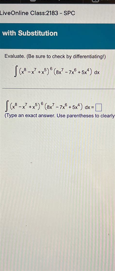Solved Liveonline Class2183 ﻿spcwith