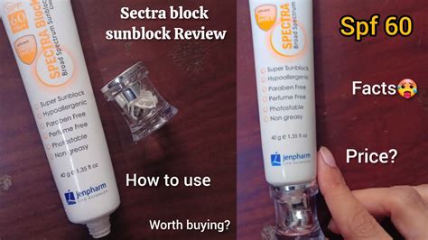 Best Sunblock For Oily And Acne Prone Skinspectra Block Sunblock Spf 60