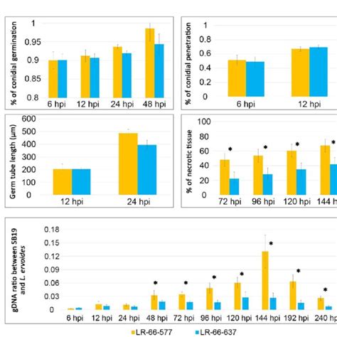 Quantification Of Stemphylium Botryosum Isolate Sb19 Developmental Download Scientific