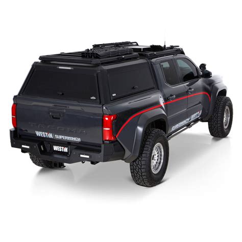 Exp Truck Cap With Solid Front Glass Matte Black 16 12785 Westin