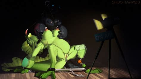 Rule 34 Alien Anthro Bondage Breast Grab Breasts Camera Chained