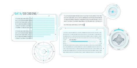 Premium Vector Interface For Decoding Satellite Data About An Object