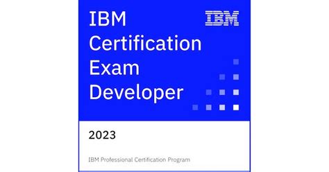 James Belton On Linkedin Ibm Certification Exam Developer 2023 Was Issued By Ibm Professional…