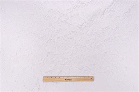 4 Yards Flutter Quilted Matelasse Upholstery Fabric In Angora