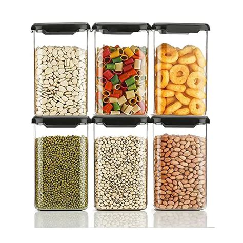 Airtight Modular Kitchen Storage Containers 1100ml Set Of 6