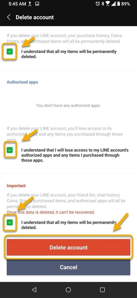 How To Permanently Delete Line Account Using Android Phone The Droid Guy