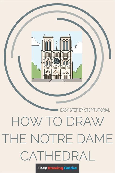 How To Draw The Notre Dame Cathedral Notre Dame Sketch Easy Notre