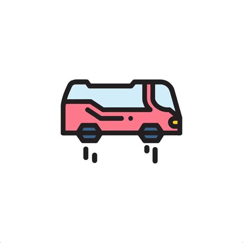 A Pink Bus Icon On A White Background 54026162 Vector Art At Vecteezy