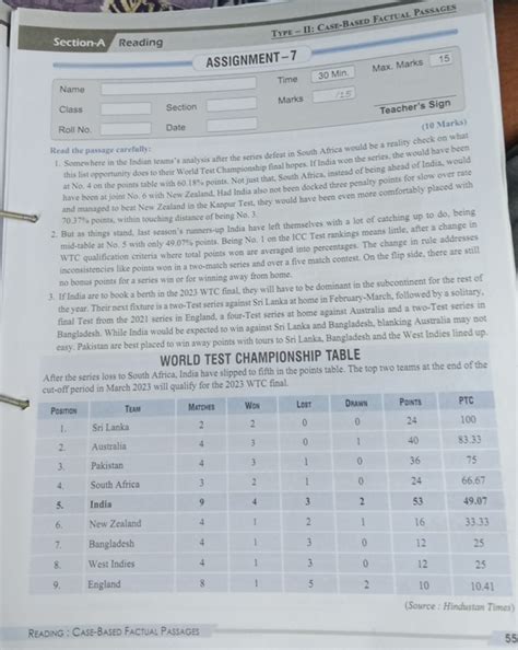 Section A Readingtype Ii Case Based Factual Passagesassignment 7t