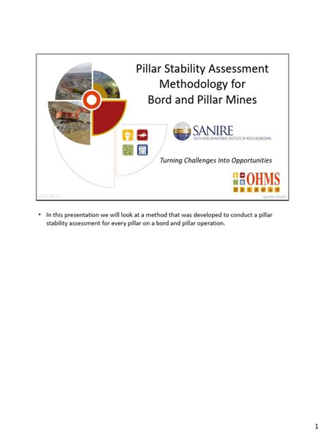 Pillar Stability Assessment Methodology Pdf Area Polygon