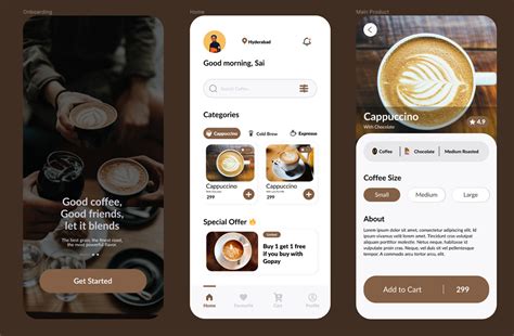 Coffee App UI On Behance