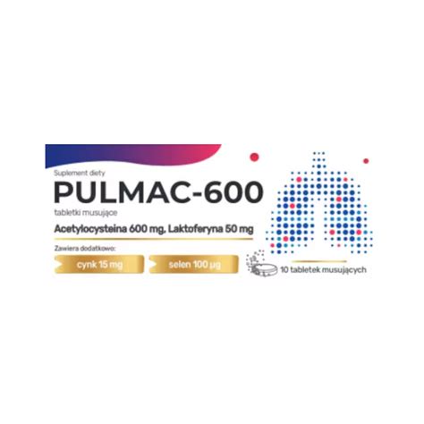 Pulmac 600 Tabletki Musujace 10 Sztuk