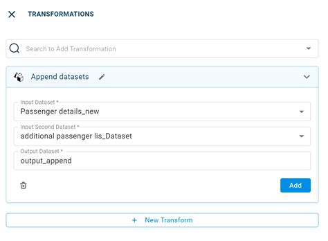 Append Datasets — Rapidcanvas Documentation