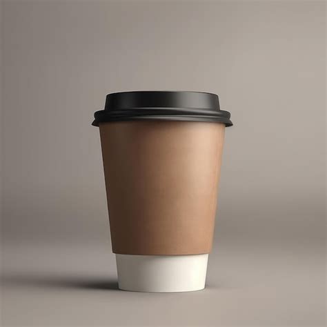Premium Ai Image Mockup Of A Disposable Coffee Cup
