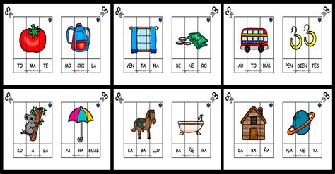 Puzzle Silábico Archivos Imagenes Educativas