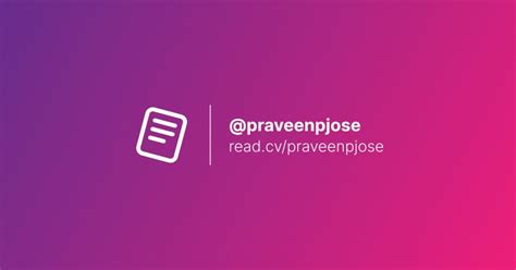 Praveen P Jose On Linkedin Textual Cv