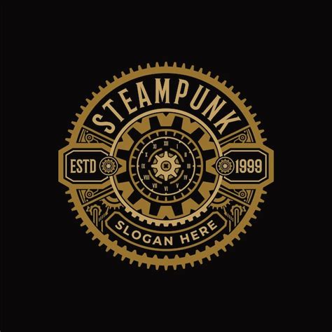 Steampunk Gears Logo Steampunk Logo Designs Themes Templates And