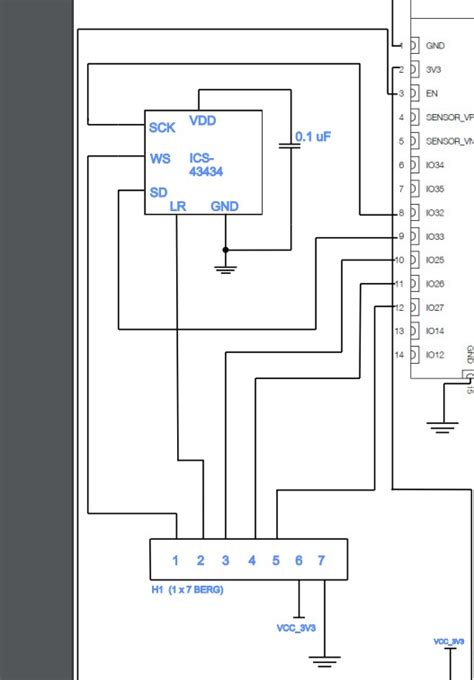 I2s ICS 43434 Microphone Esp32 Wroom 32 D Electrical Engineering Stack Exchange