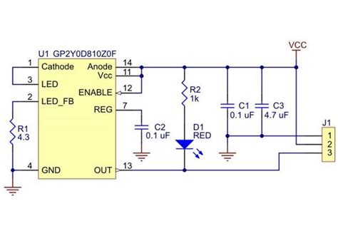 sharp digital ir distance sensor gp2y0d805z0f 5cm with carrier board