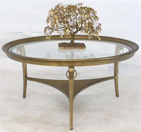 Round Three Legs Base Metal Coffee Table At 1stdibs