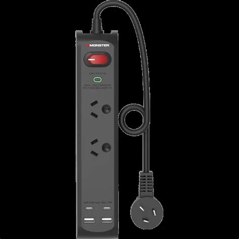Dual Socket Surge Protector With Usb Monster