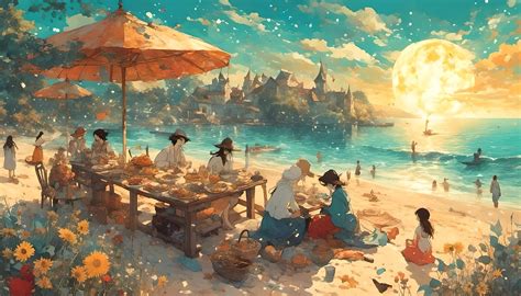 Download Ai Generated Summer Beach Royalty Free Stock Illustration