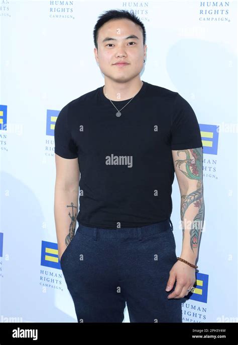 Los Angeles Usa 25th Mar 2023 Leo Sheng Arrives At The 2023 Human Rights Campaign La Dinner