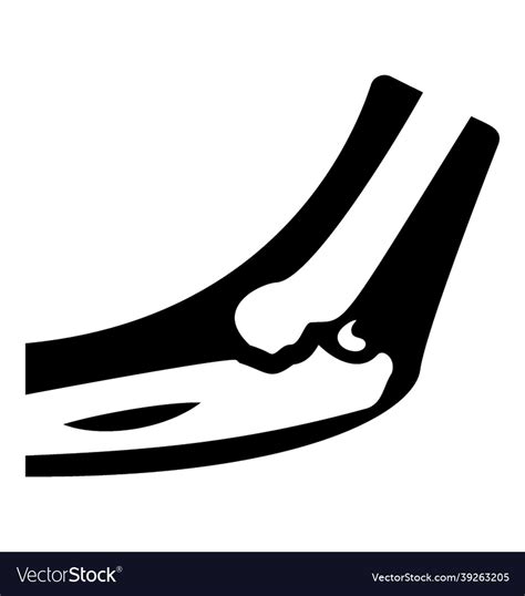 Elbow Joint Royalty Free Vector Image Vectorstock