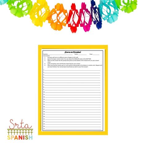 Simple Spanish Future Tense Worksheet And Practice Game Srta Spanish