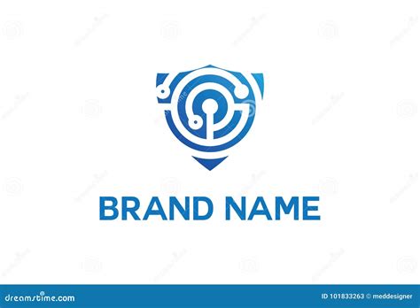 Tech Security Logo Stock Vector Illustration Of Agency 101833263
