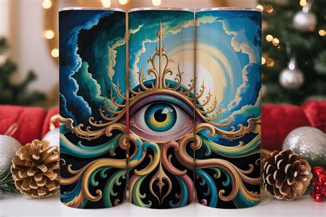 Mystic All Seeing Eye 20oz Tumbler Wrap Graphic By Nestain · Creative