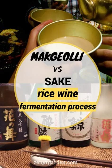 Rice Wine Fermentation Process Makgeolli And Sake
