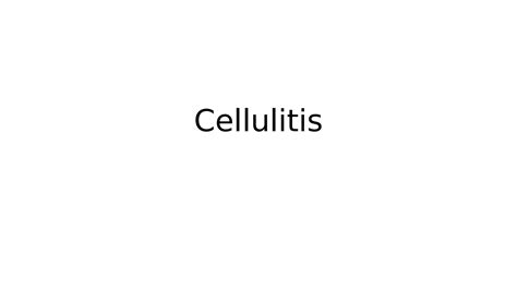 Solution Cellulitis Pathophysiology Studypool