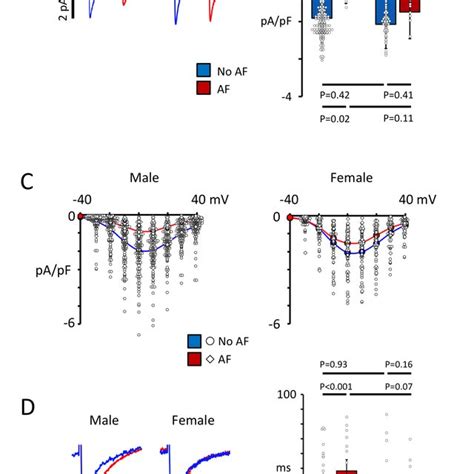 Effect Of Sex On The L Type Calcium Current Amplitude And Properties A Download Scientific