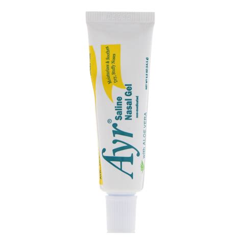 Ayr Saline Nasal Gel With Soothing Aloe 05 Oz 141 G Iherb