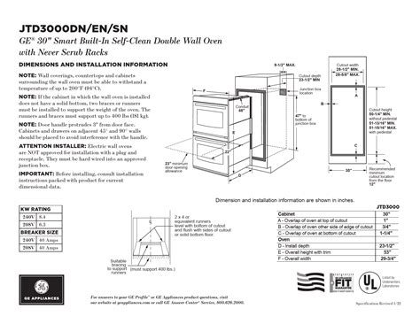 Ge Double Wall Oven With Pedestal At Isla Lascelles Blog