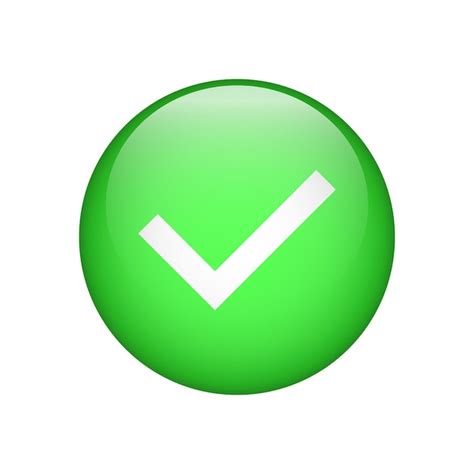 Premium Vector Approval Check Mark Icon Isolated On White Background Vector