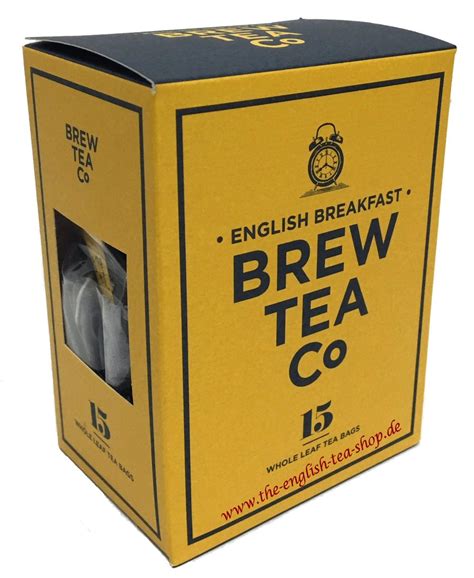 Brew Tea Co English Breakfast 15 Whole Leaf Tea Bags