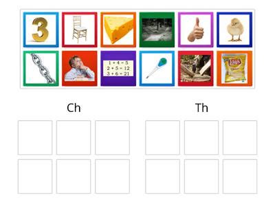 Sh And Ch And Th Sort Teaching Resources
