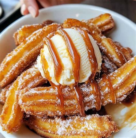Churro Snacks With Honey Comb Cereal Caramel Filled Churros Mexican
