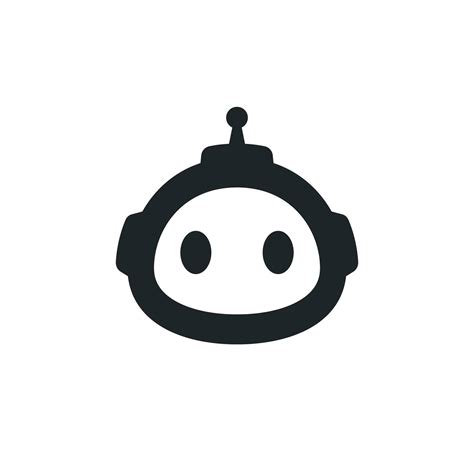 Cute Robot Head Icon Logo Design Vector Illustration Bot Robotic Logo For Business Vector