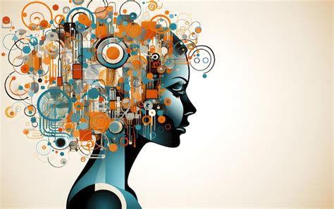 Premium Ai Image Abstract Human Head Inforgraphic Illustration