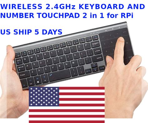 Touchpad Raspberry Pi 2 4ghz Wireless Keyboard