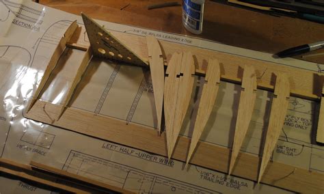 How To Build A Wing On A Flat Building Board The Balsa Workbench