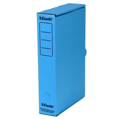 Esselte Storage Box Foolscap Blue Paper Plus