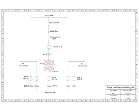 Single Line Substation Diagram Components And Flow Md Imon Hossain