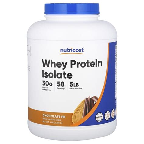Nutricost Whey Protein Isolate Chocolate Pb 5 Lb 2268 G