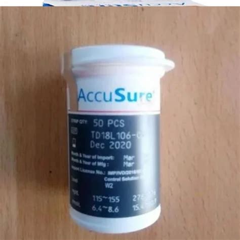 Accusure Glucometer Strips At Best Price In Prayagraj By Paramount Surgical Id 25540954112